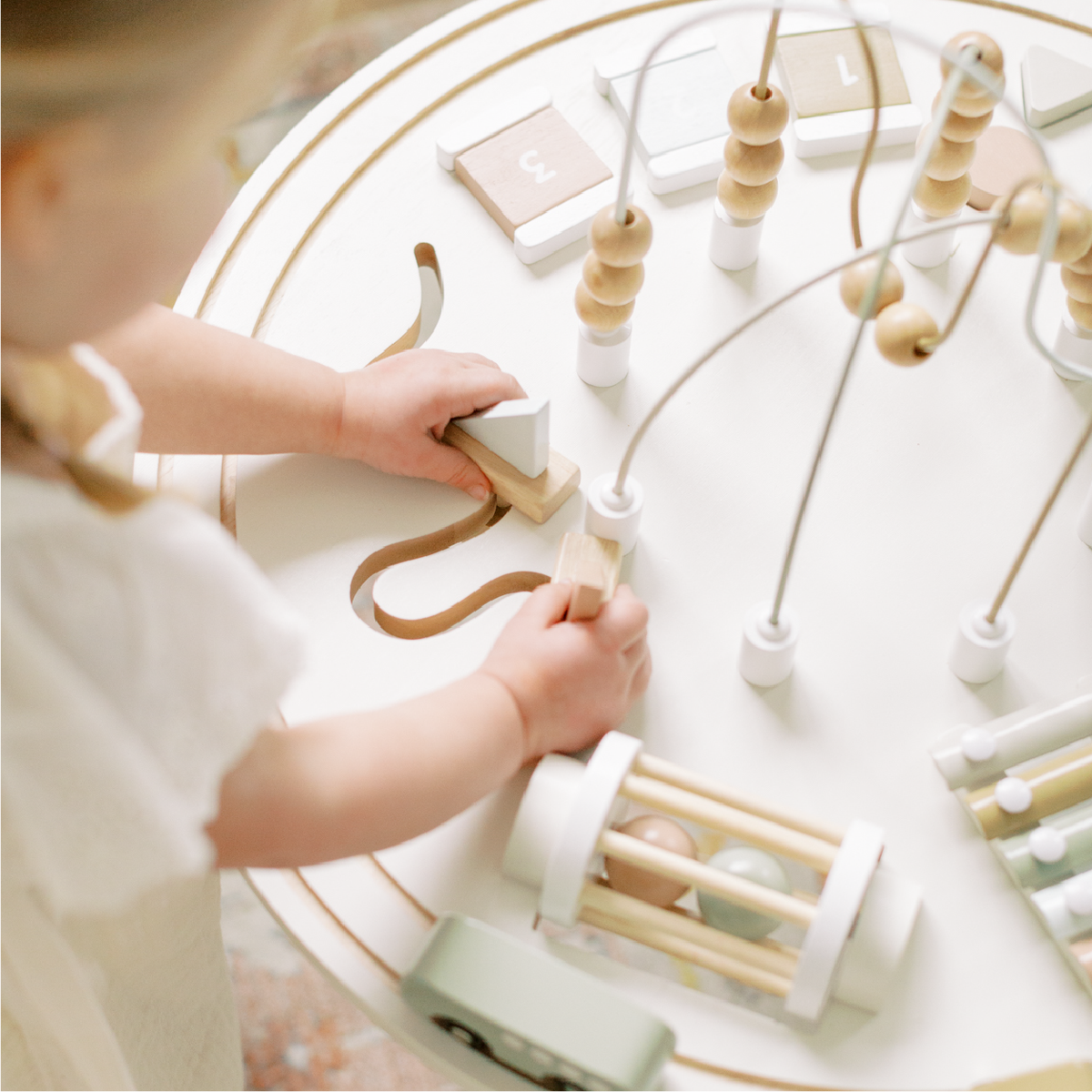 Wooden Standing Activity Table | High Quality & Neutral Colors – Gathre