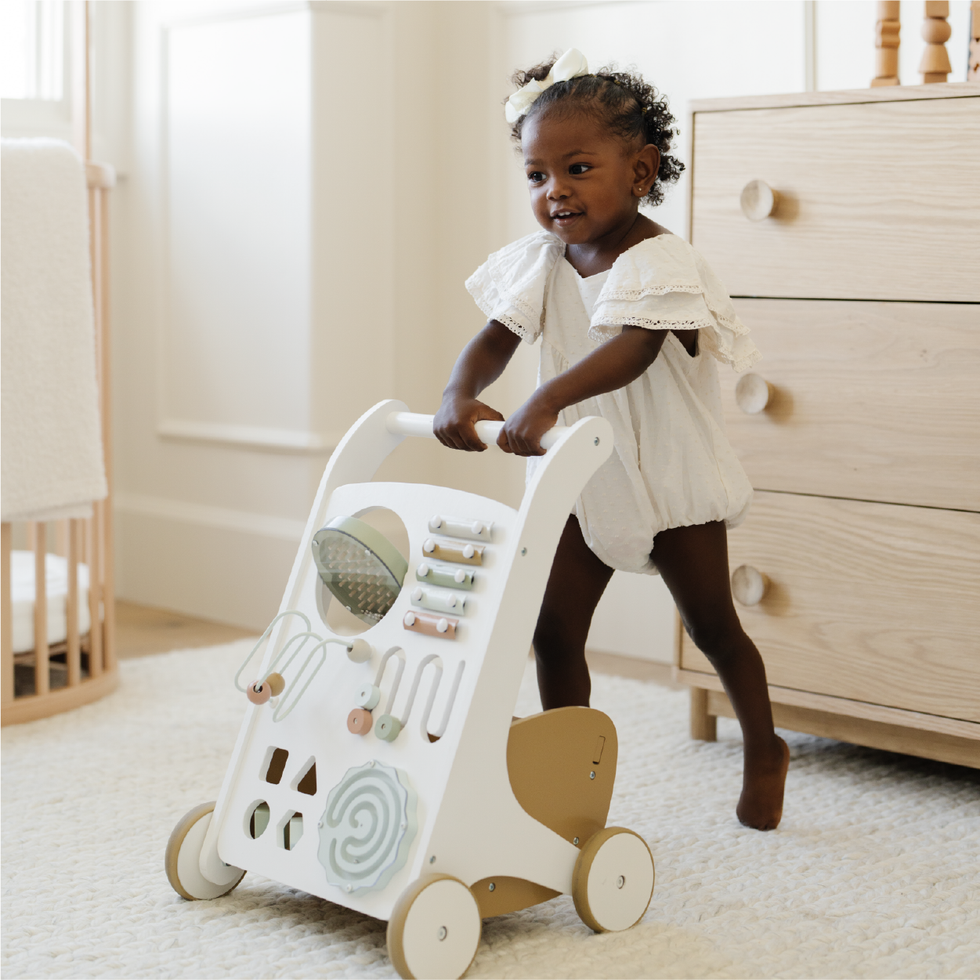 Wooden Push Activity Walker Toy | High Quality & Neutral Colors – Gathre