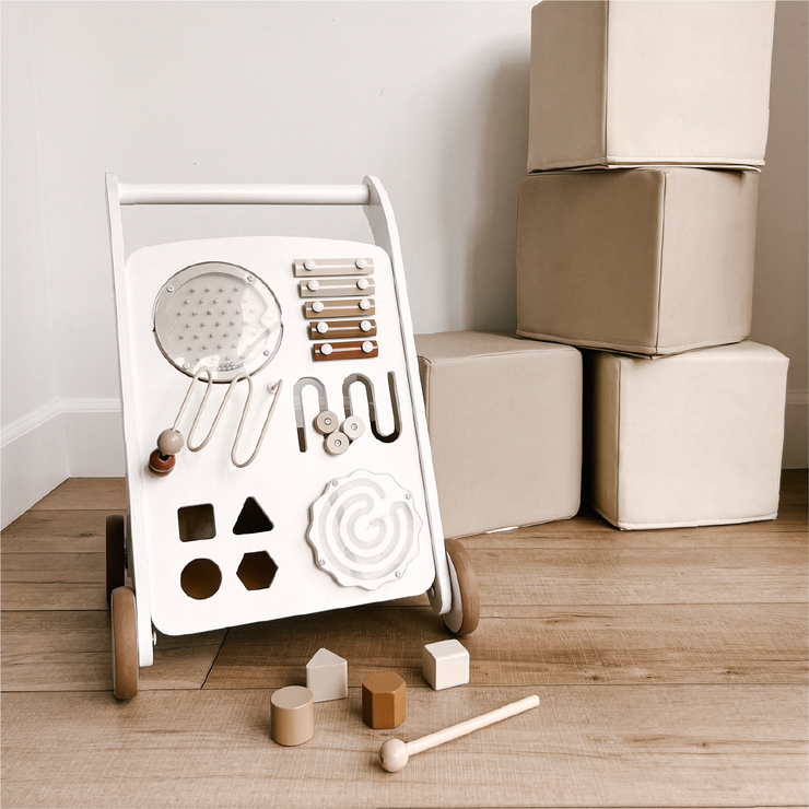 Wooden Push Activity Walker Toy | High Quality & Neutral Colors – Gathre